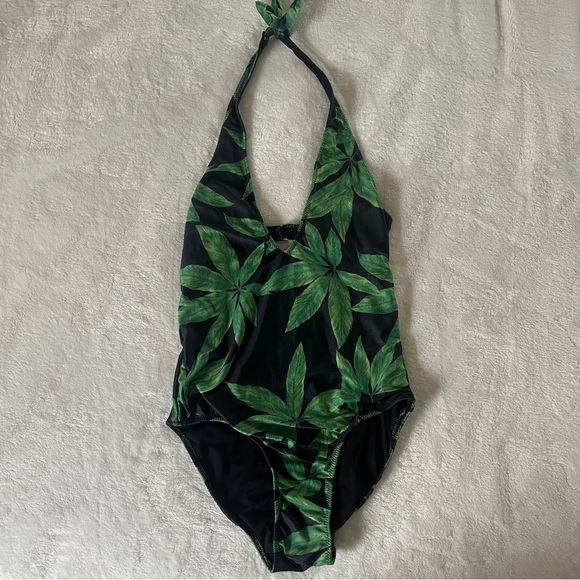 Swim | Weed Leaf One Piece Bathing Suit | Poshmark